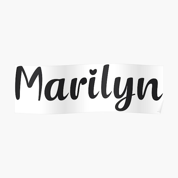 "Marilyn Name" Poster for Sale by 99Posters | Redbubble