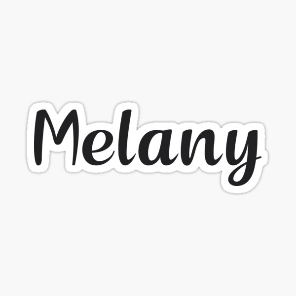 "Melany Name" Sticker for Sale by 99Posters | Redbubble