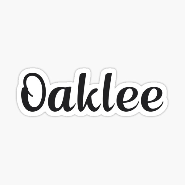 "Oaklee Name" Sticker for Sale by 99Posters | Redbubble