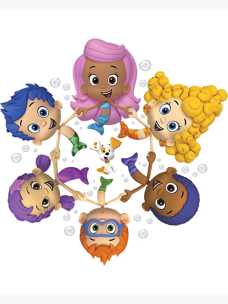 "Bubble Guppies Synchronized Swimming Circle Portrait" Art Print for ...