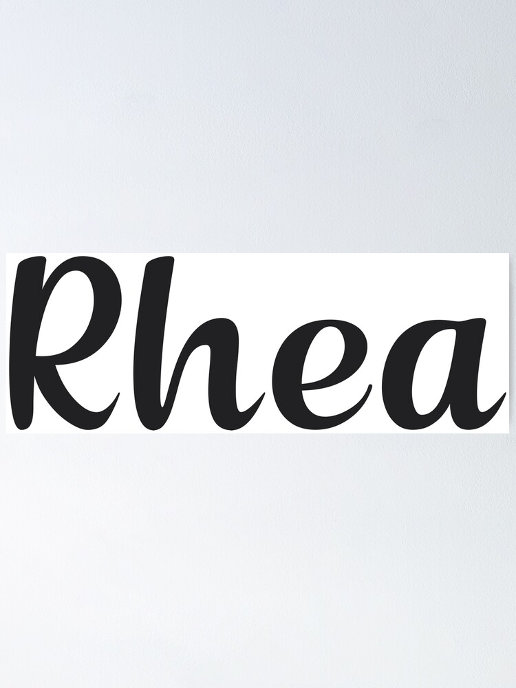 "Rhea Name" Poster for Sale by 99Posters | Redbubble