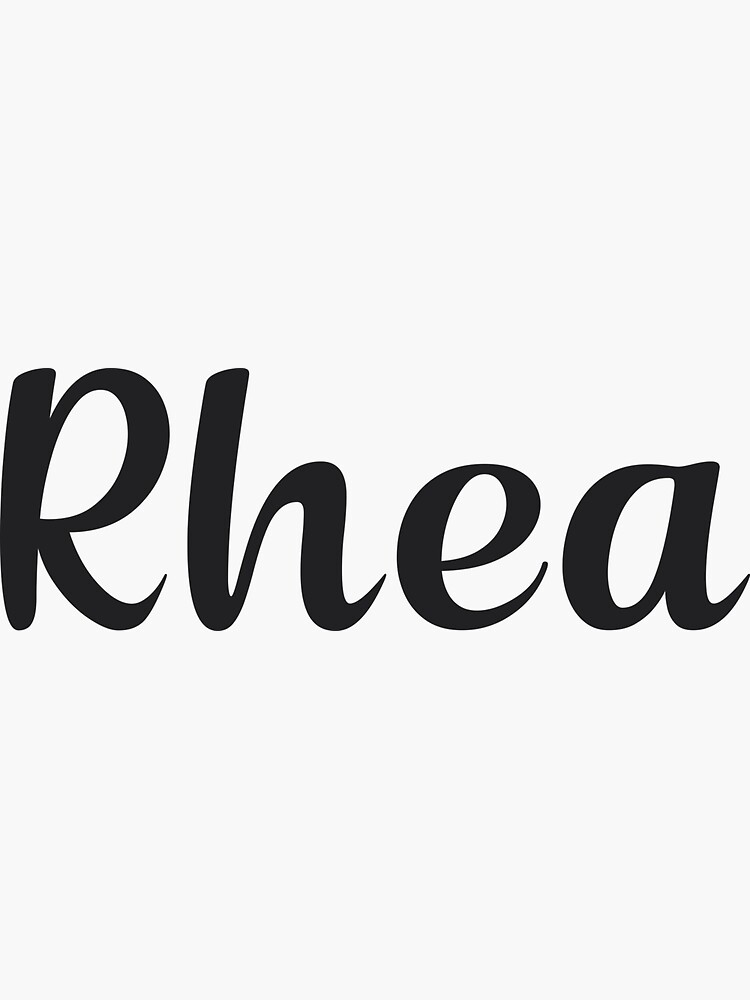 "Rhea Name" Sticker for Sale by 99Posters | Redbubble