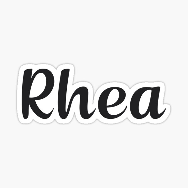 "Rhea Name" Sticker for Sale by 99Posters | Redbubble
