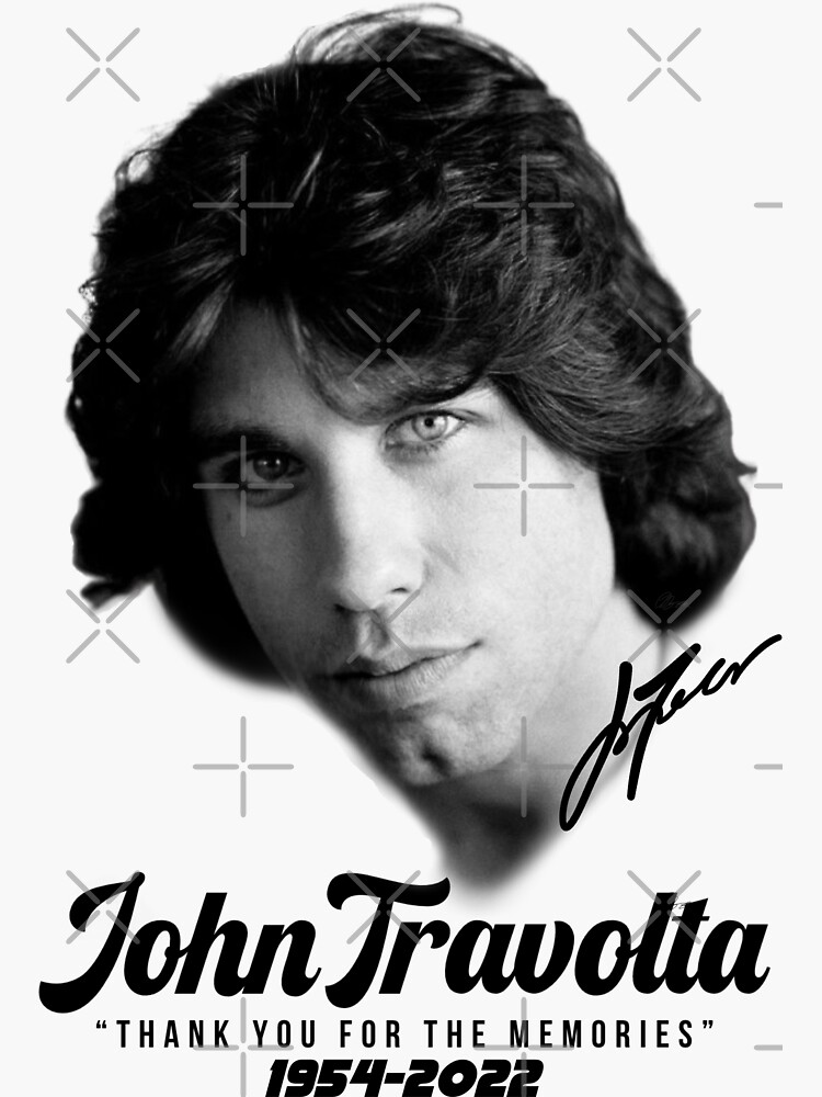 "Rip John Travolta" Sticker for Sale by RB941 | Redbubble