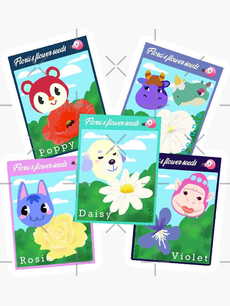 "Flower Seeds" Sticker for Sale by WhispurrWoods | Redbubble