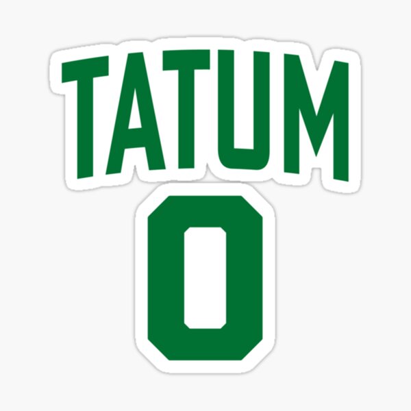 "Tatum Number 0 Logo Cl" Sticker for Sale by janes37f | Redbubble
