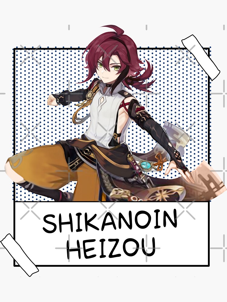 "Shikanoin Heizou" Sticker for Sale by Teetrands | Redbubble