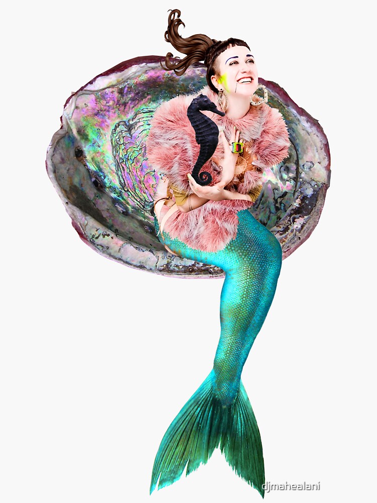 "mermaid nai palm" Sticker by djmahealani | Redbubble