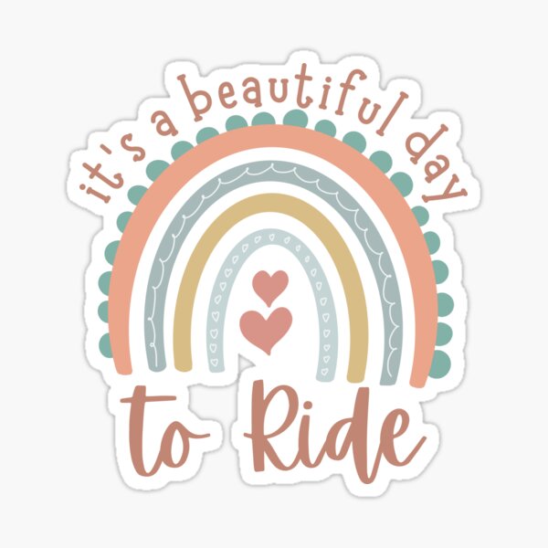 "Recumbent Life Design - Beautiful Day" Sticker for Sale by ...