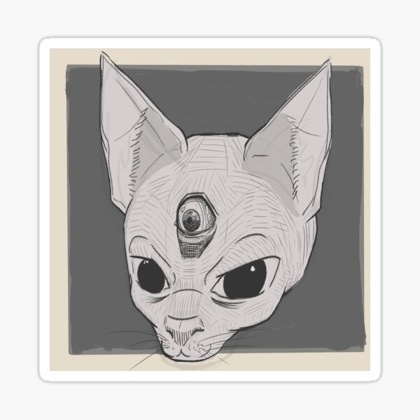 "Cat 2: resurrection" Sticker for Sale by Doma-Cusoppo | Redbubble