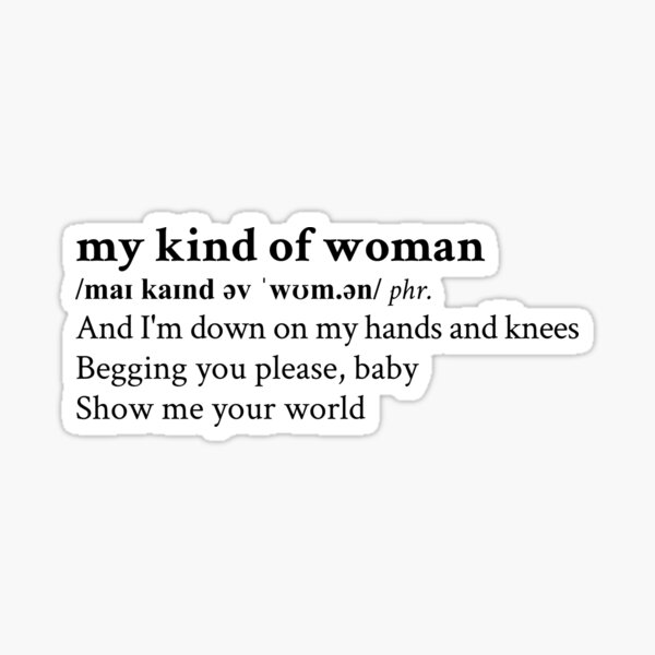 My Kind Of Woman By Mac Demarco Sticker For Sale By Stickthesong