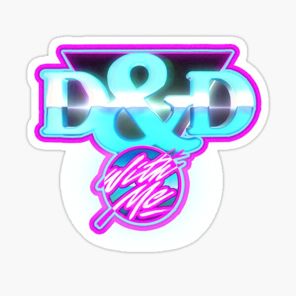 "D&D With Me Logo (Colour)" Sticker for Sale by dndwme | Redbubble