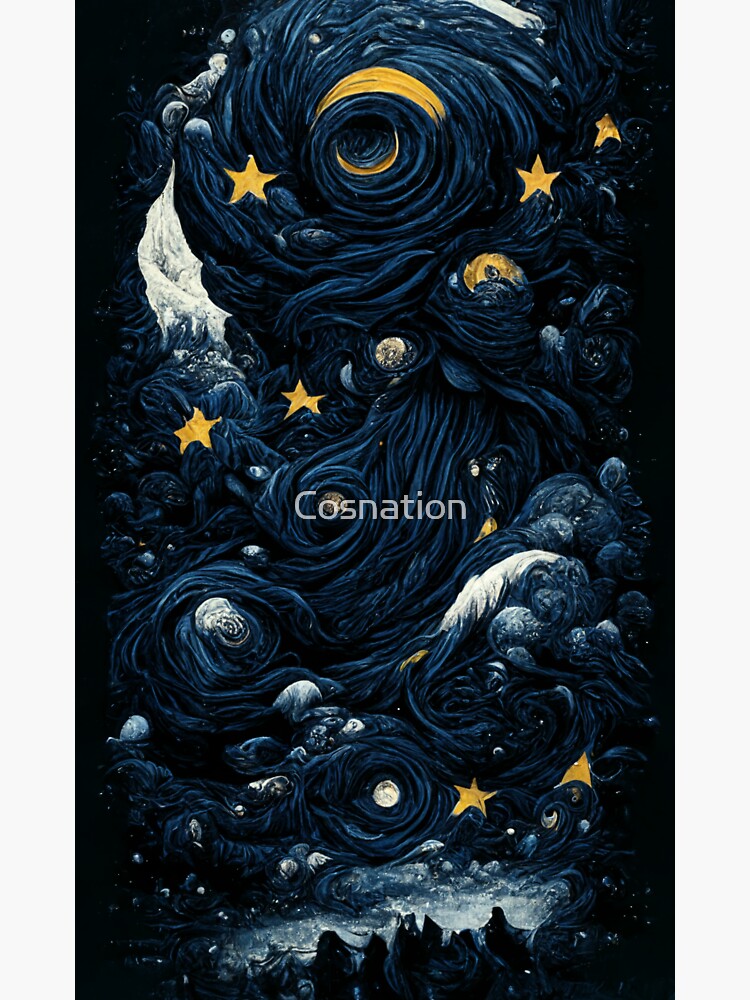 "Starry Night Inspiration Full of Stars" Sticker for Sale by Cosnation ...