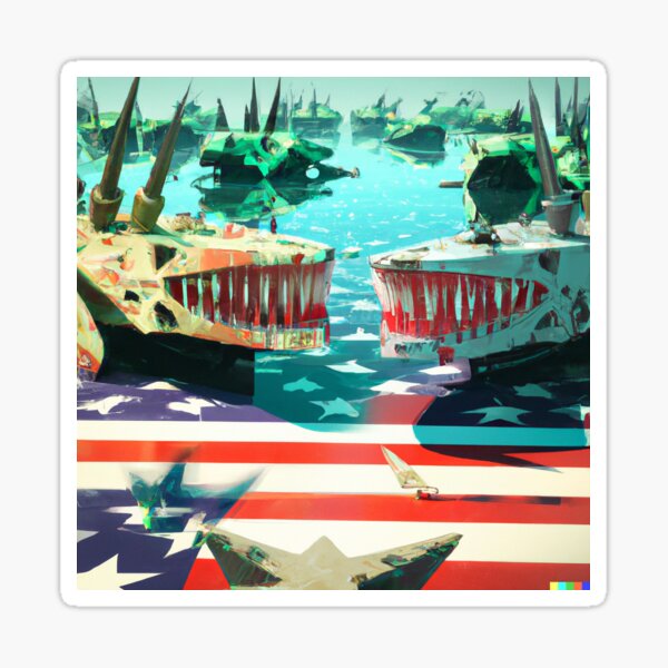 "AI Panting of American Shark Tanks" Sticker for Sale by LightspeedArt ...