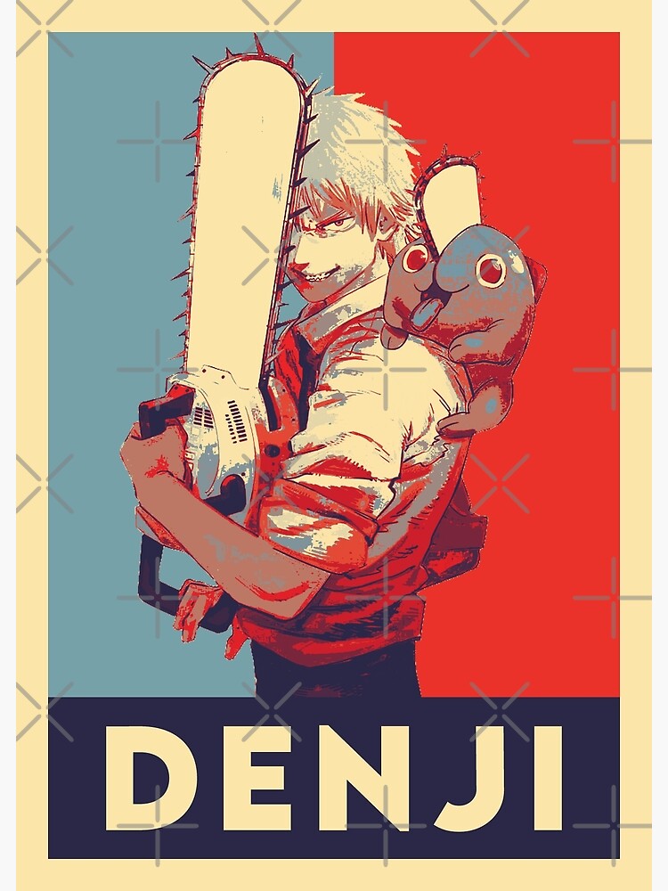 "Denji Chainsaw Man " Poster for Sale by dezain1 | Redbubble