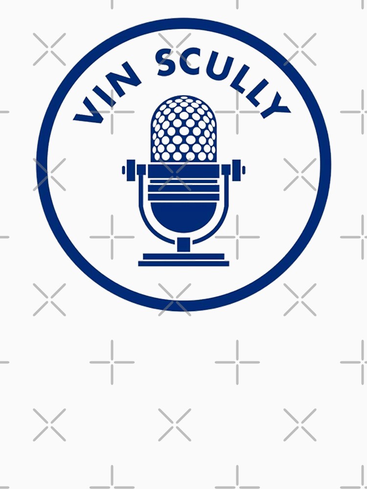 "Vin Scully Microphone Funny " T-shirt for Sale by JustBeYou00 | Redbubble | vin t-shirts ...