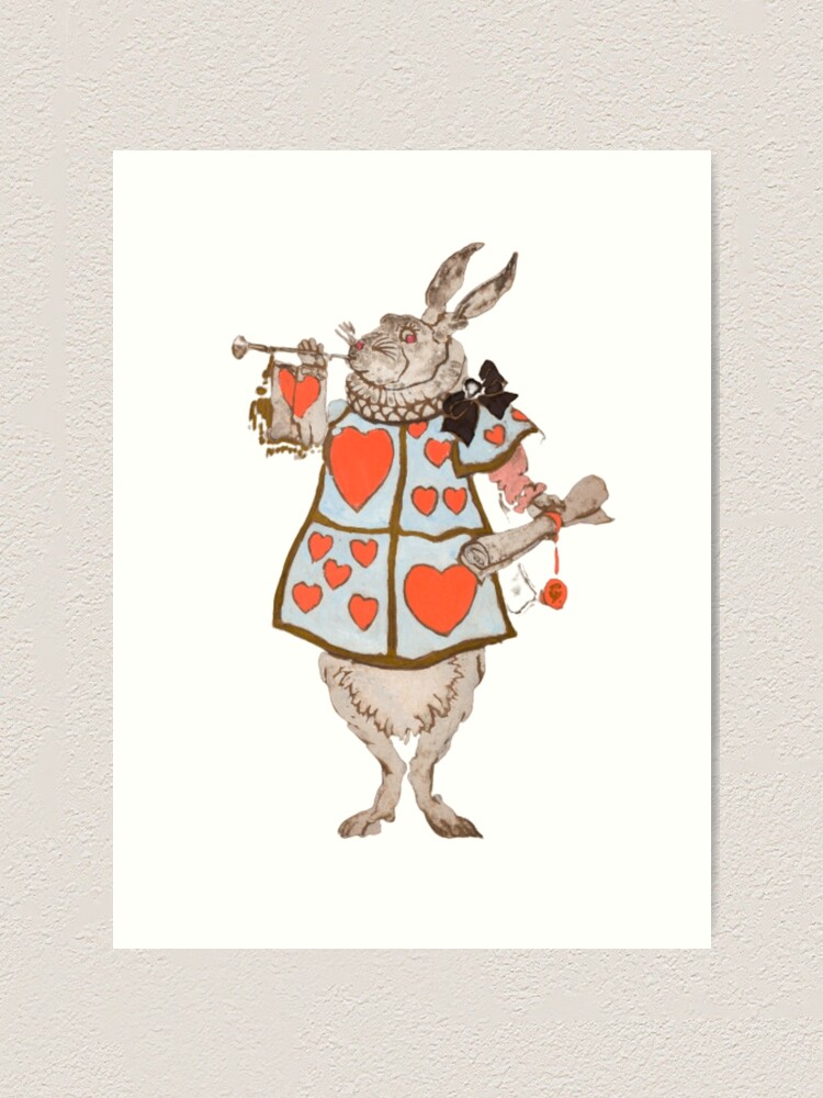 "White Rabbit with Herald's Costume Design for Alice in Wonderland" Art ...