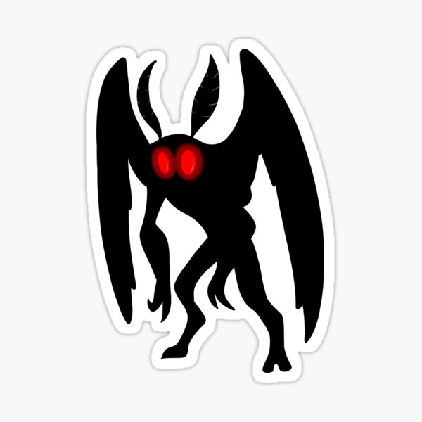"Mothman Silhouette " Sticker for Sale by PondcrestART | Redbubble