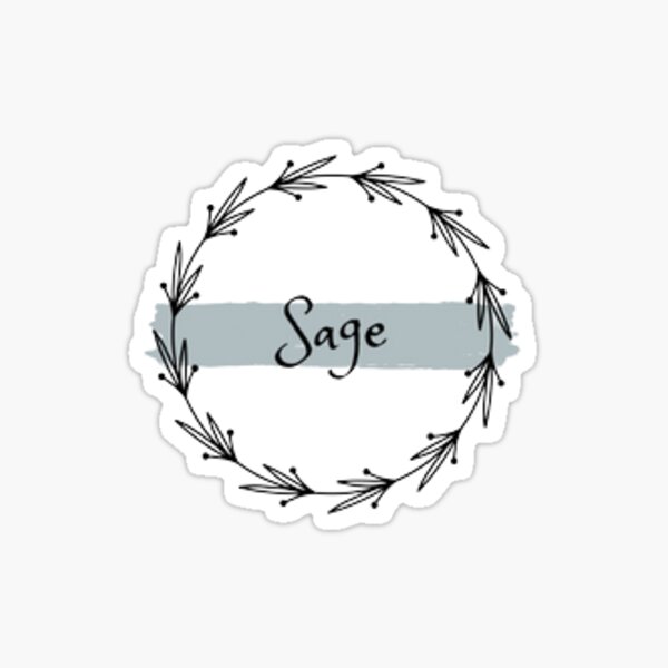 "Sage" Sticker for Sale by irenhr | Redbubble