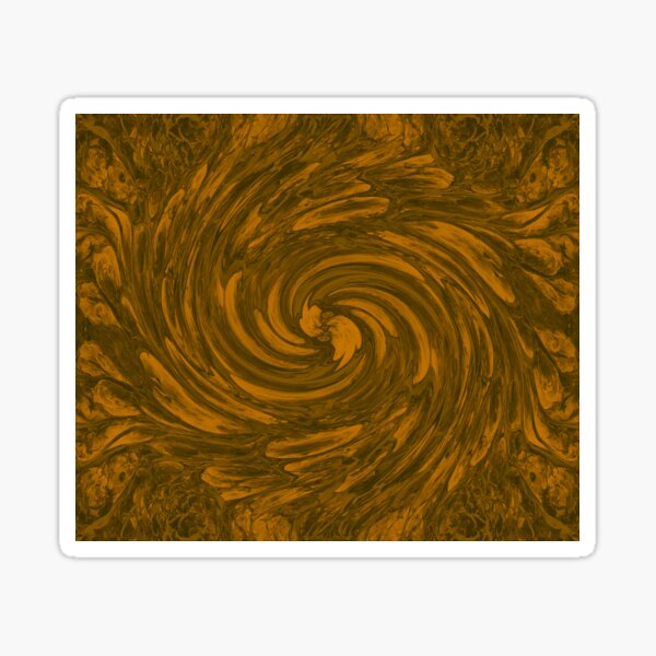 "Orange whirlpool swirl" Sticker for Sale by Fezdani | Redbubble