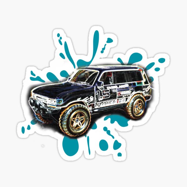 "Amazing colored off road car splash " Sticker for Sale by Ursache ...