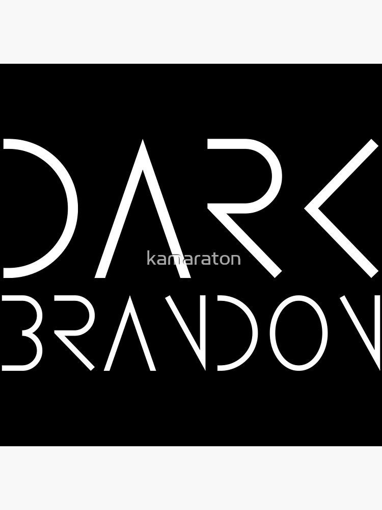 "Dark Brandon, Dark Brandon Meme" Art Print for Sale by kamaraton ...