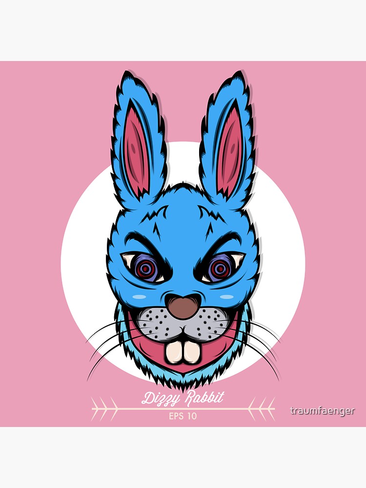 "Dizzy Rabbit" Sticker by traumfaenger | Redbubble