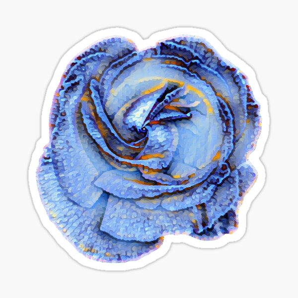 "Light blue Rose " Sticker for Sale by Kama-intp | Redbubble