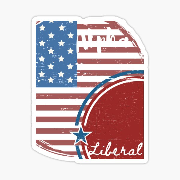 "Alpha liberal " Sticker for Sale by DR-DEMON | Redbubble