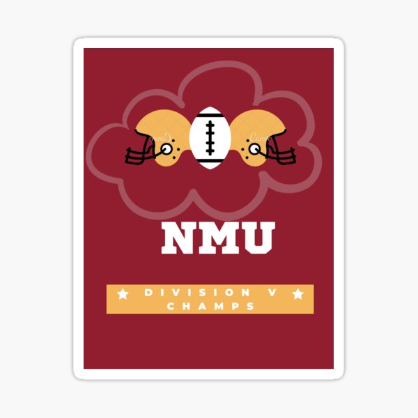 "NMU Football" Sticker for Sale by NothingMattersU | Redbubble