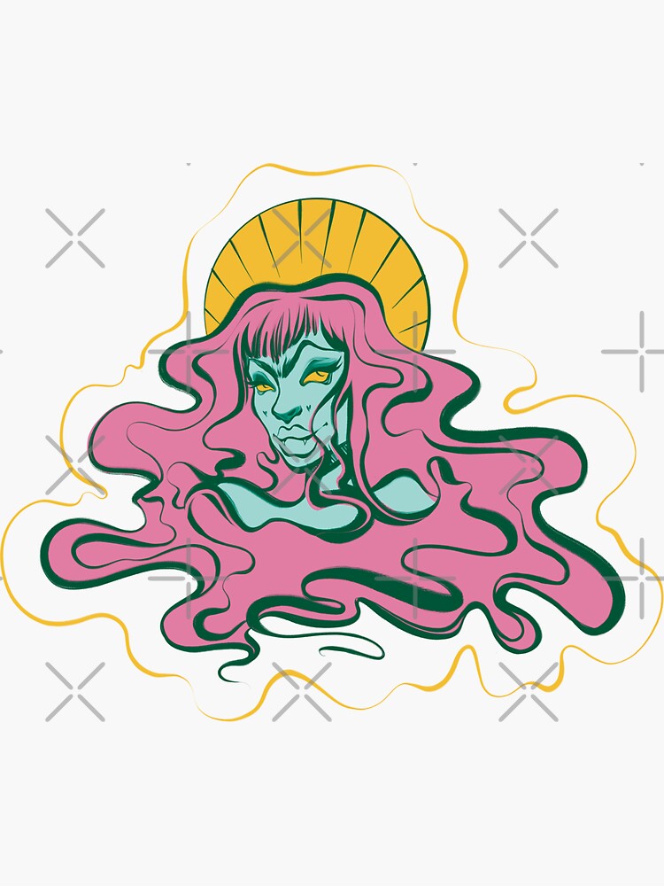 "Pink Vamp" Sticker for Sale by the7thstar | Redbubble