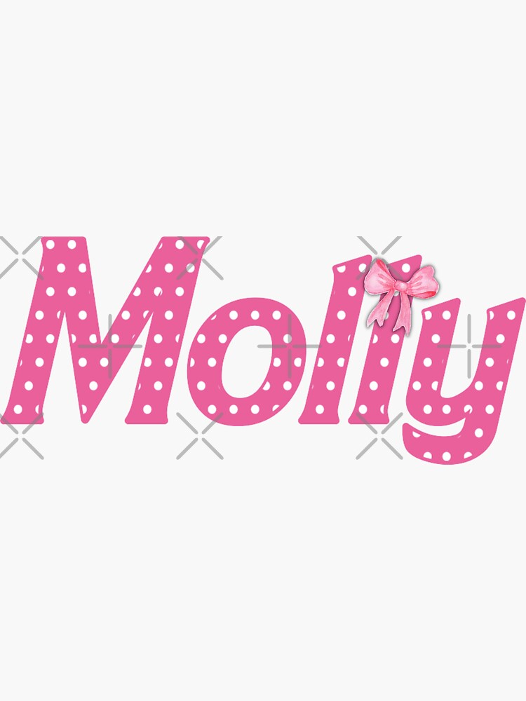 "Molly name " Sticker for Sale by CalliopeCr | Redbubble