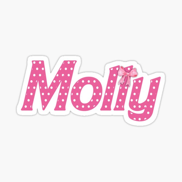 "Molly name " Sticker for Sale by CalliopeCr | Redbubble