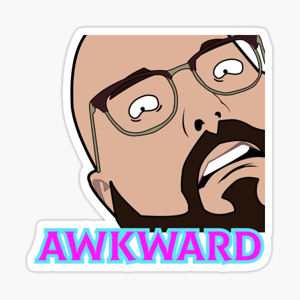 "Awkward Emote" Sticker for Sale by dndwme | Redbubble