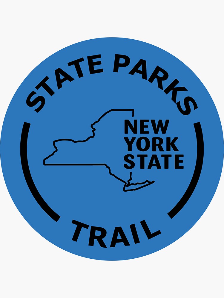 "NYS State Parks Trail Marker Blue" Sticker for Sale by repyourparks ...