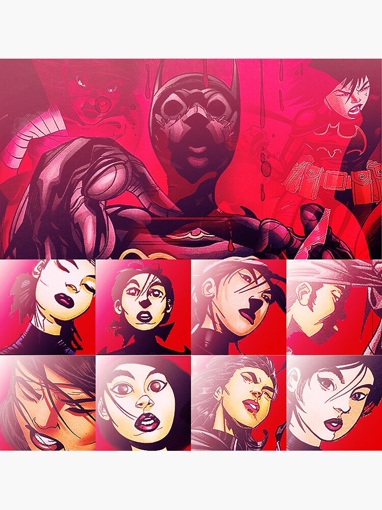 "Cassie Cain in Red" Sticker for Sale by Reclusiverachel | Redbubble