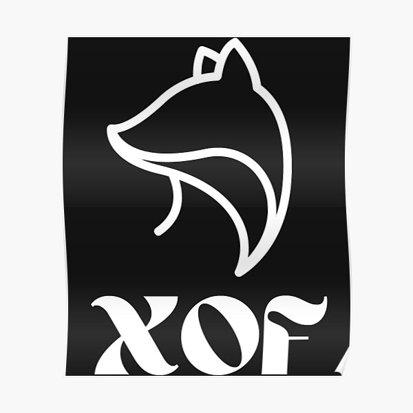 "Xof Fox Logo " Poster for Sale by Japatonics | Redbubble