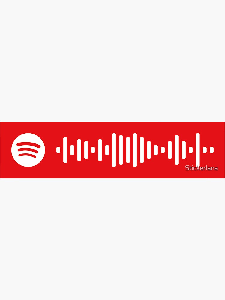 "Bts Burning Up Fire Spotify Code " Sticker for Sale by Stickerlana ...