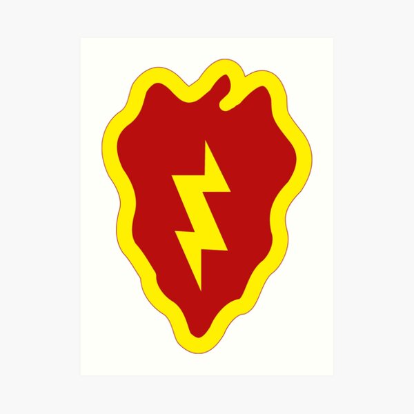 "Logo of the 25th Infantry Division" Art Print for Sale by Quatrosales ...