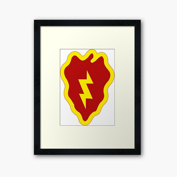 "Logo of the 25th Infantry Division" Framed Art Print for Sale by ...
