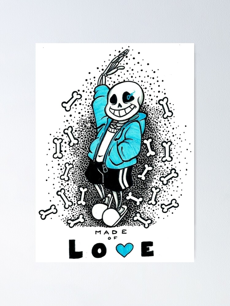 "Sans-Undertale" Poster for Sale by ValentinasWorks | Redbubble