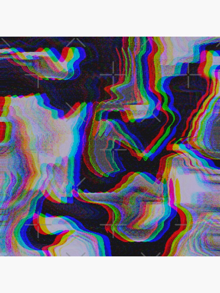 "Trippy Liquid Art Black and White Liquid Drip Glitch | StokedUpArt ...