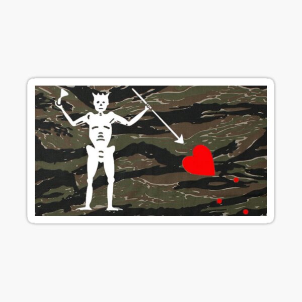 "Tiger Stripe No Quarter " Sticker for Sale by Based-Johnny | Redbubble