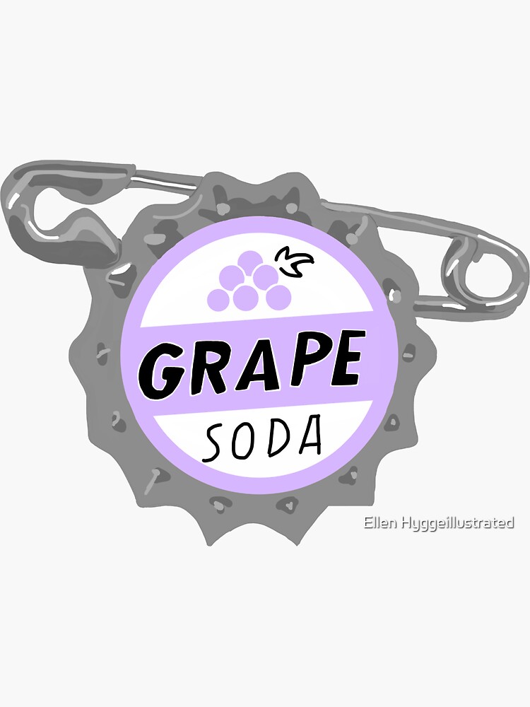 "Grape Soda" Sticker for Sale by ellenskingdom | Redbubble