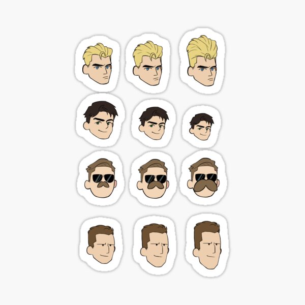 "Top Gun Sticker Sheet" Sticker for Sale by 24HRFROG . | Redbubble