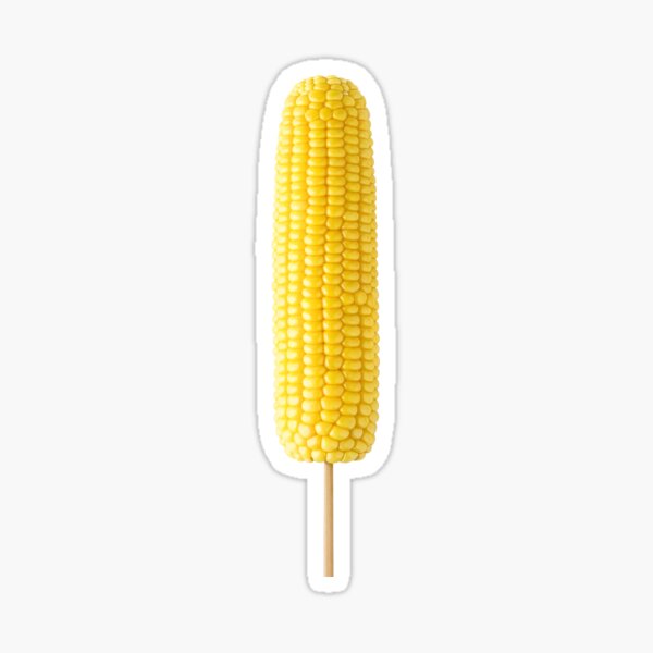 "Corn on stick" Sticker by 6hands | Redbubble