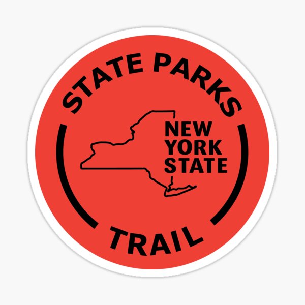 "NYS State Parks Trail Marker Red" Sticker for Sale by repyourparks ...