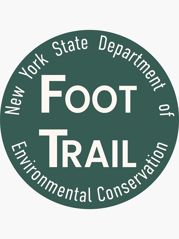 "NYSDEC Foot Trail Marker Green" Sticker for Sale by repyourparks ...