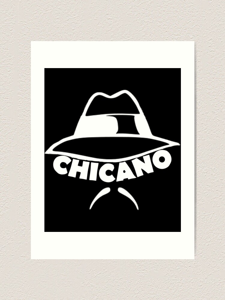 "Mens Lowrider Hat & Moustache Chicano Cholo Latino Low Rider" Art ...
