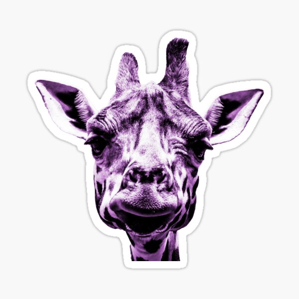 "Purple Giraffe " Sticker for Sale by FallenGardens | Redbubble